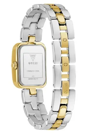 Guess Isla Tank Two-tone Bracelet Watch