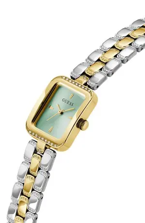 Guess Isla Tank Two-tone Bracelet Watch