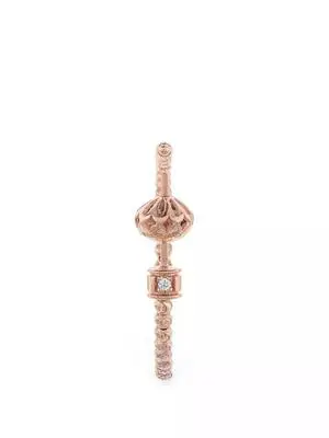 OFFICINA BERNARDI Medium Moon Diamond Hoop Earrings