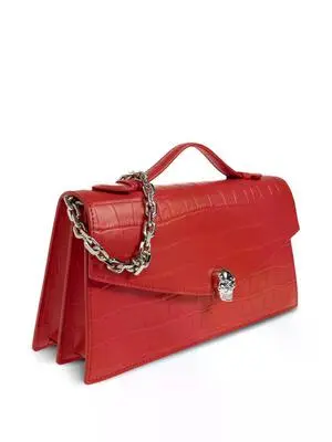 Alexander McQueen Skull Croc-effect Tote Bag
