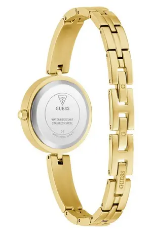 Guess Lovey Crystal Bracelet Watch - Pink