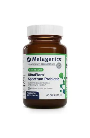 METAGENICS Ultraflora Spectrum Shelf-stable Probiotic Supplement 60 Capsules - None