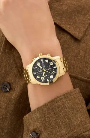 Guess Atticus Tone Chronograph Bracelet Watch