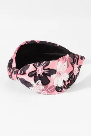 HAIR DRAMA CO Midnight Bloom Padded Headband