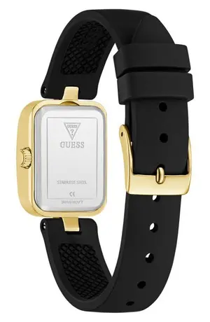 Guess Isla Tank Silicone Strap Watch