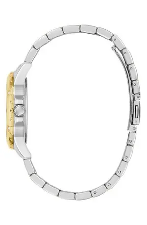 Guess Crystal Bezel Bracelet Watch - Green