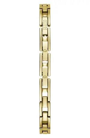 Guess Audrey Pavé Crystal Hexagonal Tone Bracelet Watch