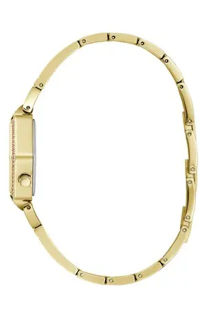 Guess Audrey Pavé Crystal Hexagonal Tone Bracelet Watch