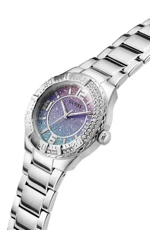 Guess Sangria Ombré Crystal Bracelet Watch