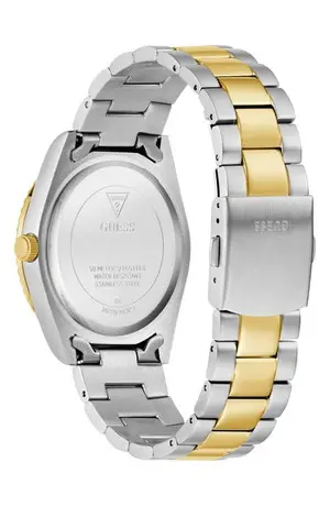 Guess Connoisseur Day/date Two-tone Bracelet Watch