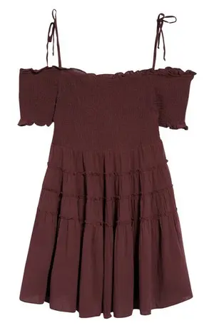 Free People Happy With You Cold Shoulder Minidress
