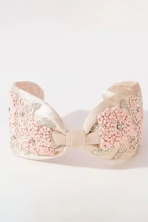 HAIR DRAMA CO. Hair Drama Co Peony Embellished Knotted Hair Band