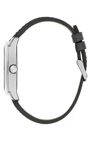 Guess Xander Leather Strap Watch