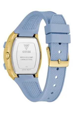 Guess Multifunction Tonneau Silicone Strap Watch