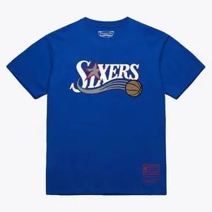 Mitchell & Ness Philadelphia 76ers Hardwood Classics Arch T-shirt - Royal