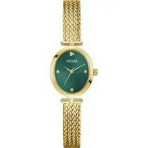 Guess Ruby Oval Mesh Strap Watch - Gold Tone