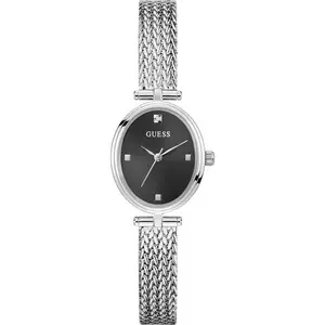 Guess Ruby Oval Mesh Strap Watch - Silver Tone