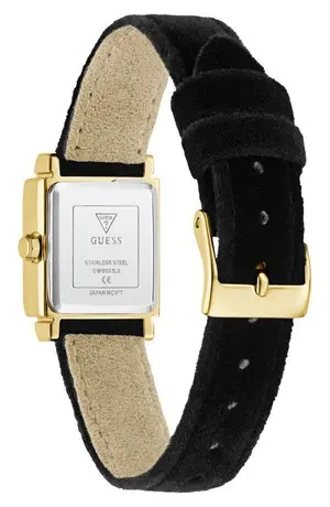 Guess Taylor Square Leather Strap Watch