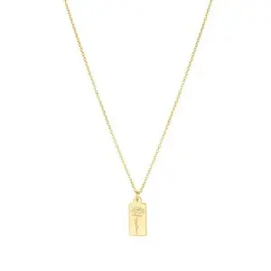 SET & STONES Birth Flower Pendant Necklace - Gold/july