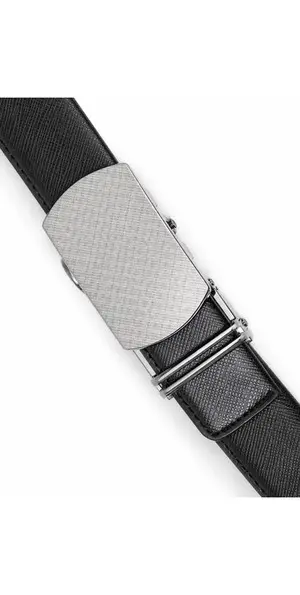MIO MARINO Soft-flex Genuine Leather Ratchet Belt With Brushed Metal Automatic Buckle - Summit
