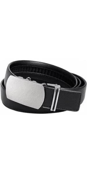 MIO MARINO Soft-flex Genuine Leather Ratchet Belt With Brushed Metal Automatic Buckle - Summit