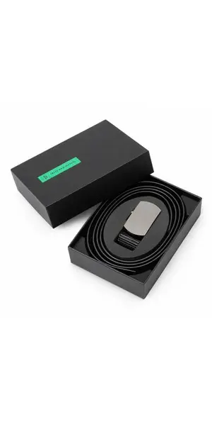 MIO MARINO Soft-flex Genuine Leather Ratchet Belt With Brushed Metal Automatic Buckle - Summit