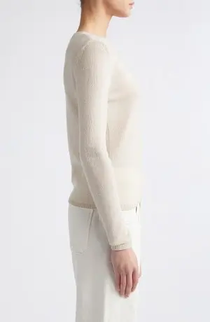 Eleventy Semisheer Cashmere Crewneck Sweater
