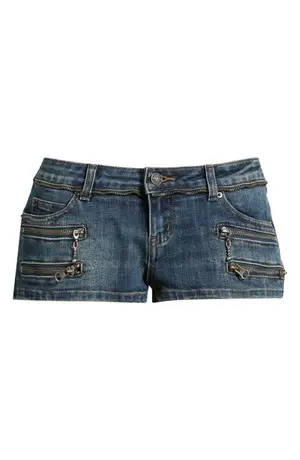 JADED LONDON Ardor Mini Shorts - Denim