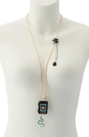 Betsey Johnson Poison Bottle Pendant Necklace