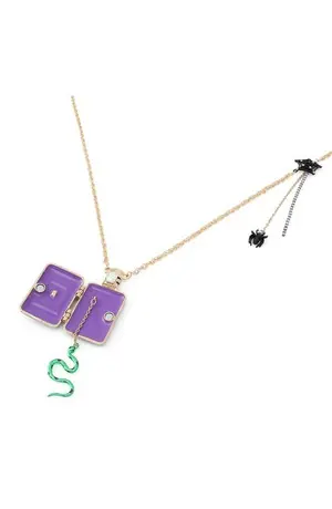 Betsey Johnson Poison Bottle Pendant Necklace