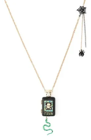 Betsey Johnson Poison Bottle Pendant Necklace