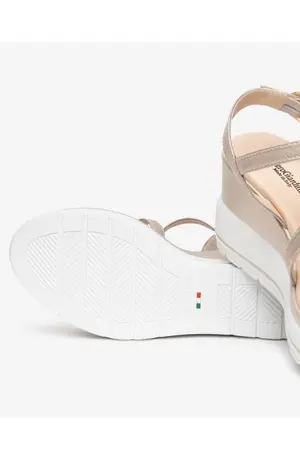 NEROGIARDINI Chain Link Wedge Sandals