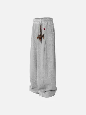 AELFRIC EDEN Baggy Sweatpants With Dachshund Charm
