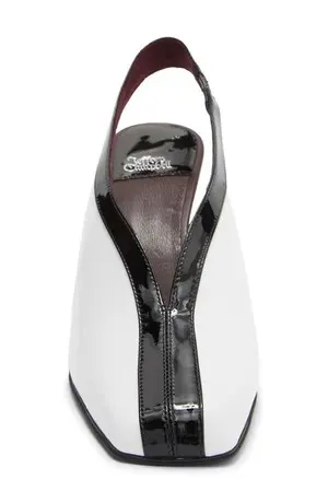 Jeffrey Campbell Two-tone Leather Slingback Pumps