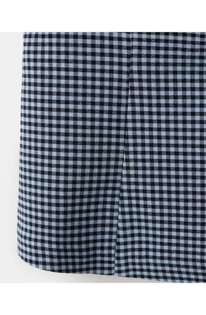 Mango Victoria Gingham Square Neck Top