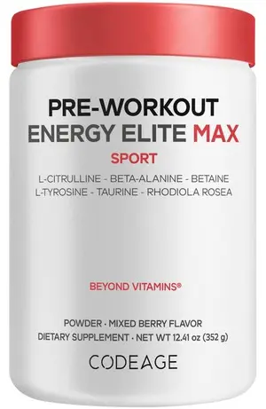 CODEAGE Pre-workout Energy Elite Maxmixed Berry - White