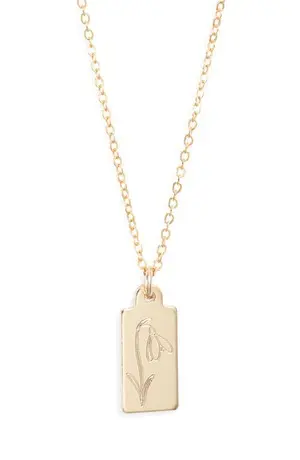 SET & STONES Birth Flower Pendant Necklace