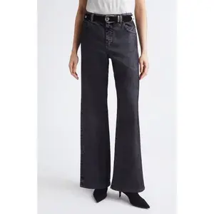 Eleventy High Waist Wide Leg Jeans