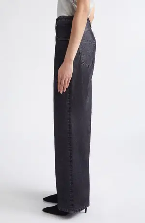 Eleventy High Waist Wide Leg Jeans