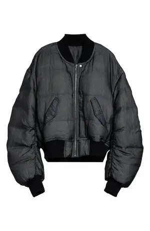 Rick Owens Padded Bomber Jacket - Black