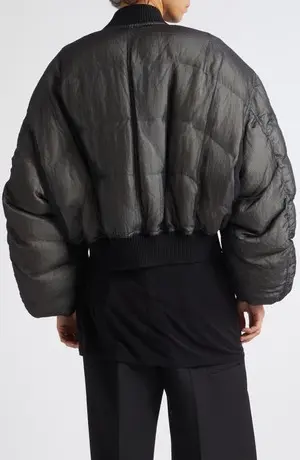 Rick Owens Padded Bomber Jacket - Black