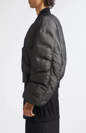 Rick Owens Padded Bomber Jacket - Black