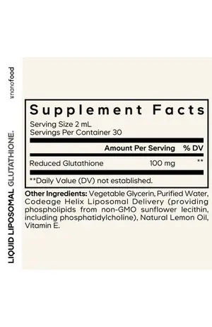 CODEAGE Nanofoodliquid Liposomal Glutathione