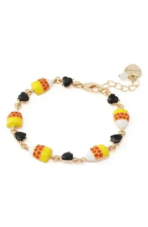 Betsey Johnson Candy Corn Charm Bracelet