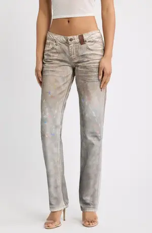 JADED LONDON Rider Low Rise Wide Leg Jeans - Multi