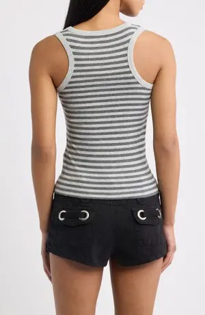 JADED LONDON Eyelet Stud Stripe Tank