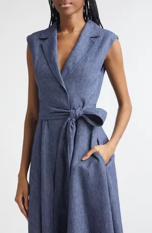 Carolina Herrera Sleeveless Midi Trench Dress