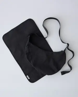 STORQ Half Moon Crossbody Bag With Changing Mat - Black
