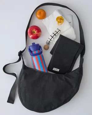 STORQ Half Moon Crossbody Bag With Changing Mat - Black