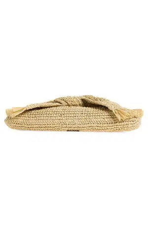 ANYA HINDMARCH Oversize Bow Raffia Clutch